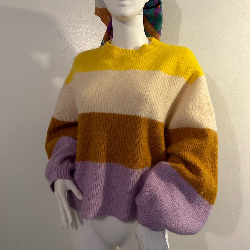 Hm Premium Selection Wool & Mohair Knit Sweater - Gem